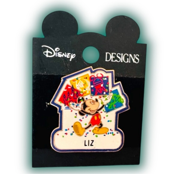 Disney | Accessories | Disney Designs Mickey Mouse Name Liz Enamel Pin ...